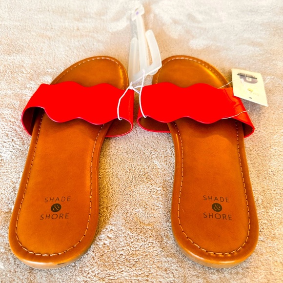 Shade & Shore | Shoes | Shade Shore Sandals Condition Is New Color Red ...